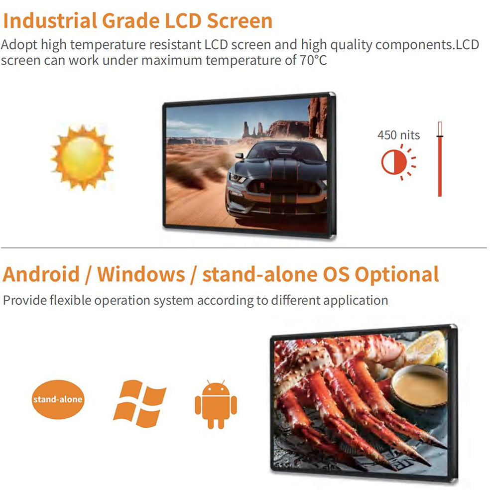 Ultra-Thin LCD Wall Mounted Display - High-Quality Digital Signage ...